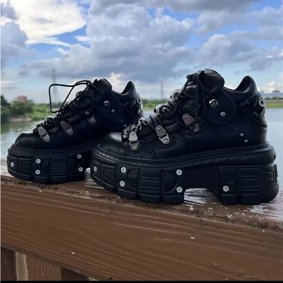 New Rock Style | Shoes | New P Rock Punk Chunky Platform Shoes Cd81 ...